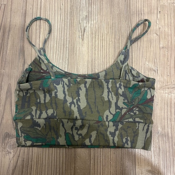 Tribe Kelley | Tops | Tribe Kelley X Mossy Oak Ribbed Traveler Bra In ...